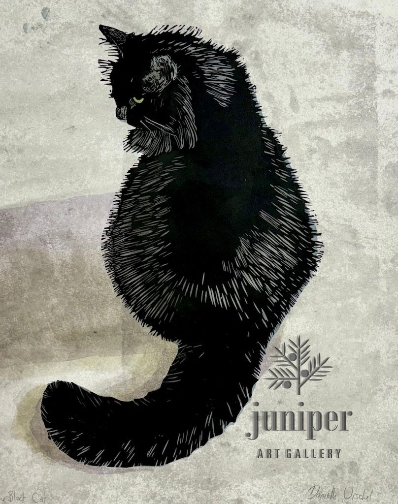 Black Cat by Danielle Urschel – Juniper Art Gallery