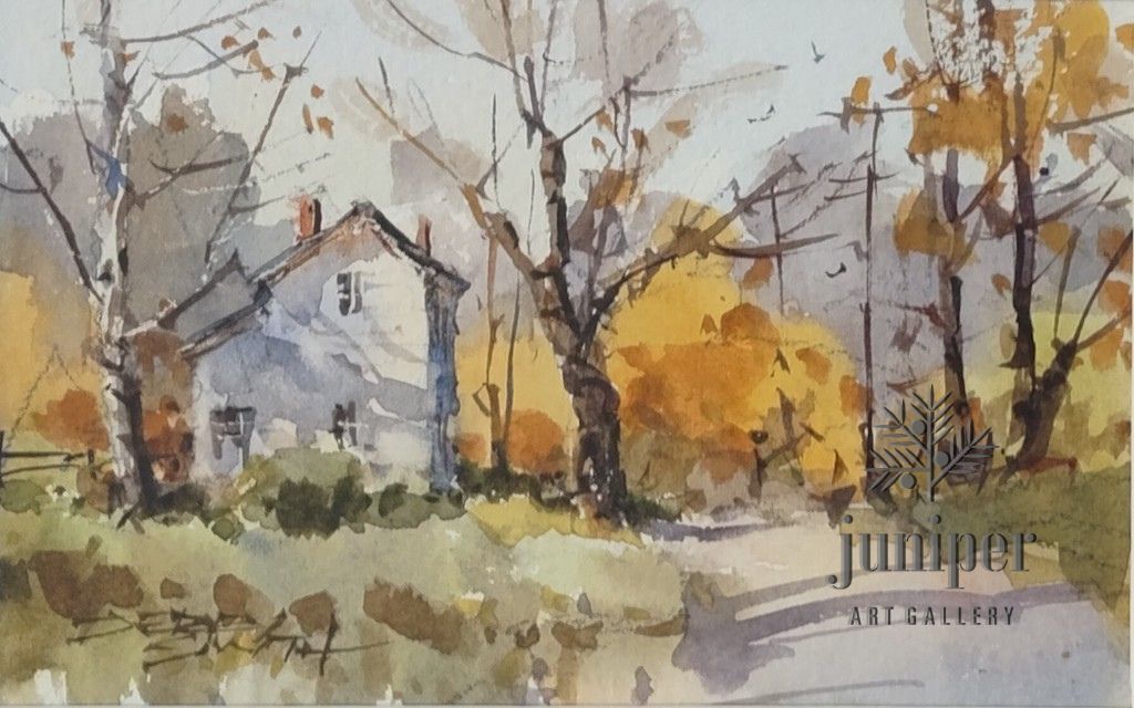 (Unframed) JS25-04 original watercolor by Jerry Smith – Juniper Art Gallery