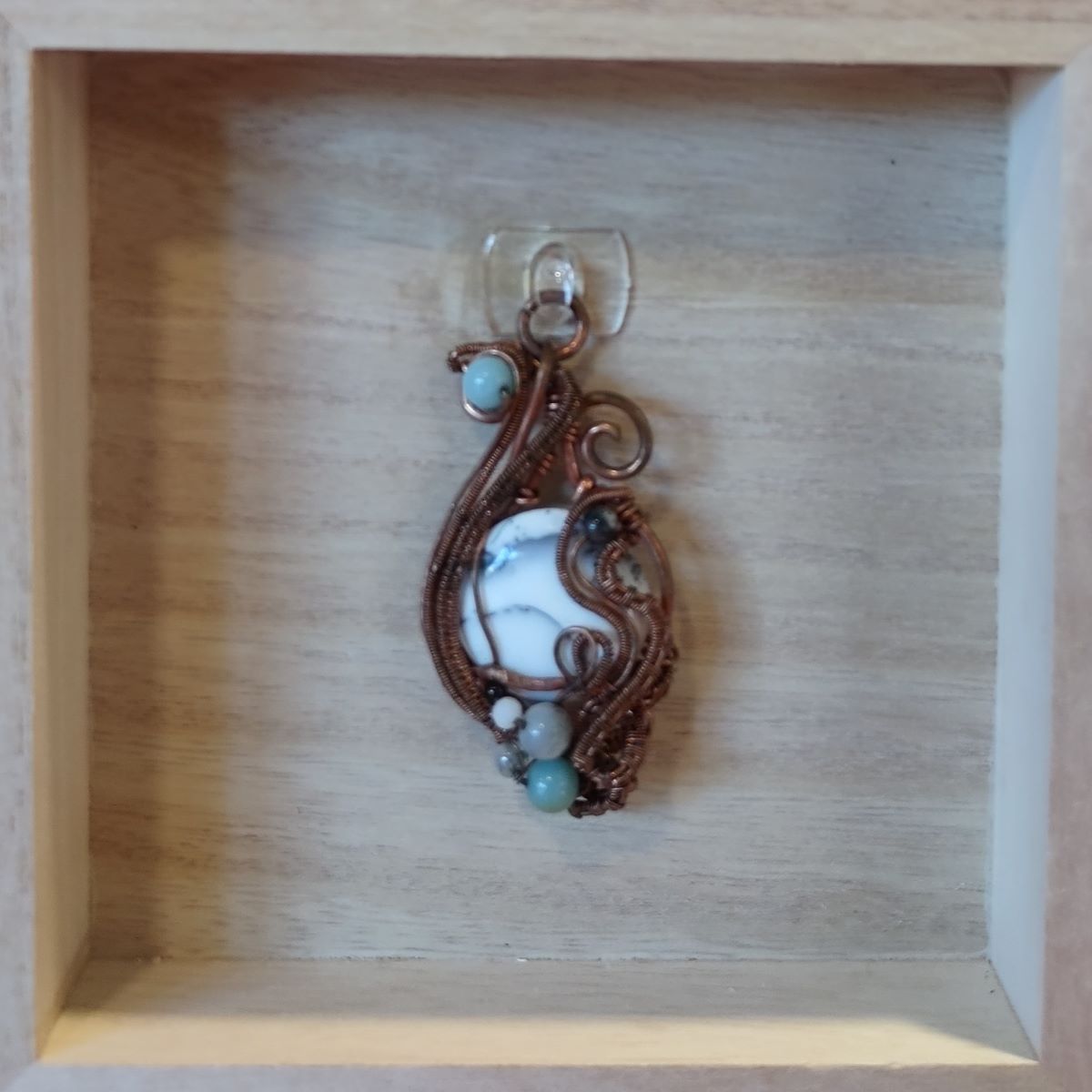 EWJ - Pendant #9 (copper wrapped w/ chain) – Juniper Art Gallery