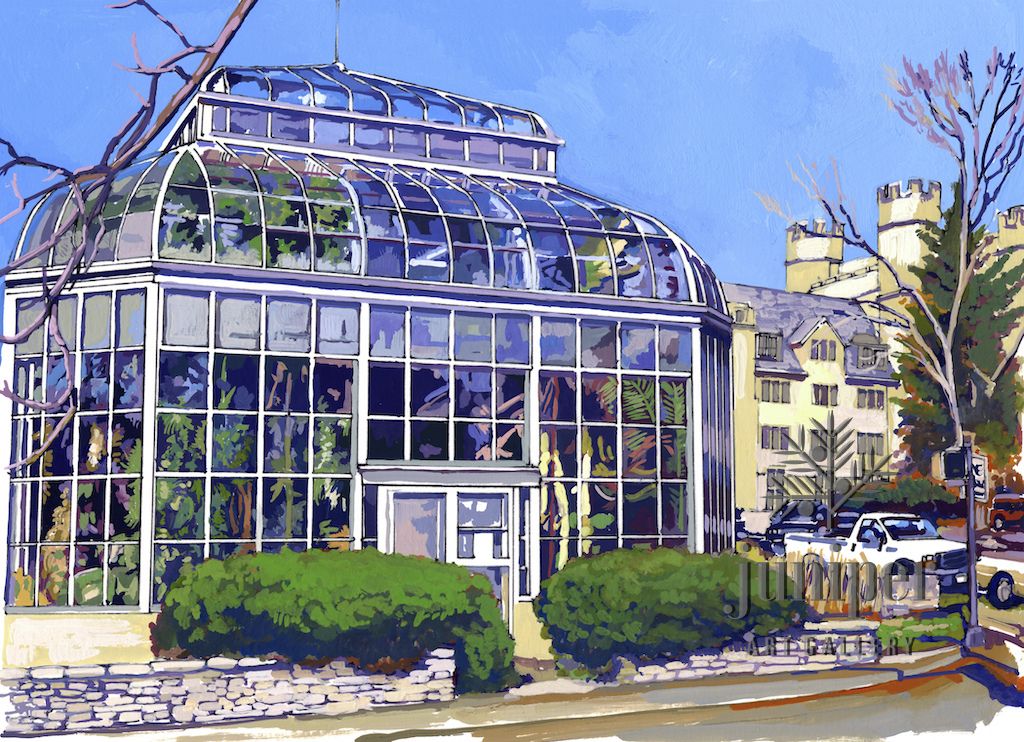 Greenhouse (original) by Tom Rhea – Juniper Art Gallery