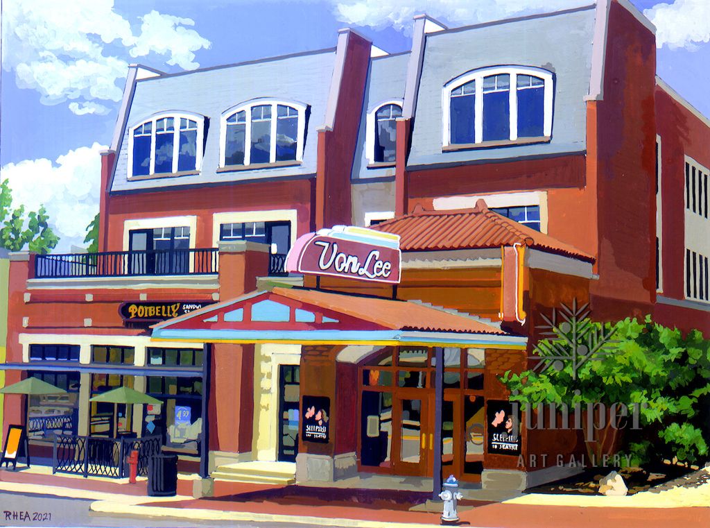 Von Lee (unframed original) by Tom Rhea – Juniper Art Gallery
