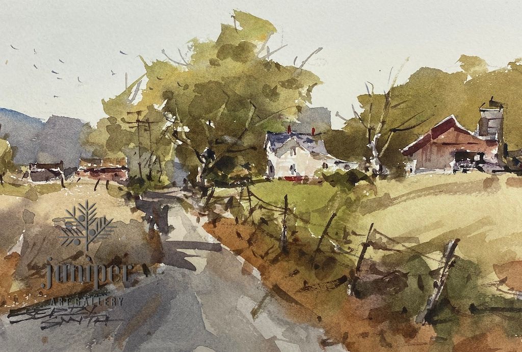 (Unframed) JS24-11 original watercolor by Jerry Smith – Juniper Art Gallery