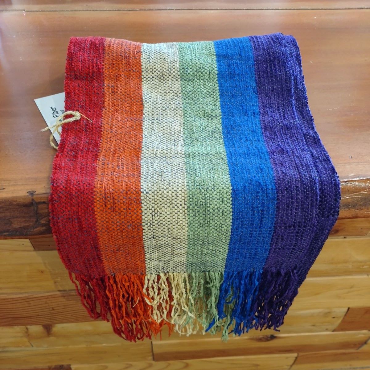 DST - Woven Scarf - Chenille - Rainbow Design – Juniper Art Gallery