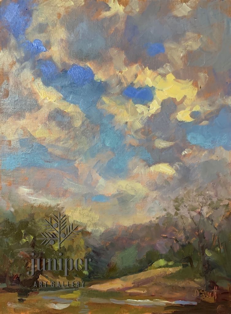 (Unframed) October Skies by Donna Shortt – Juniper Art Gallery
